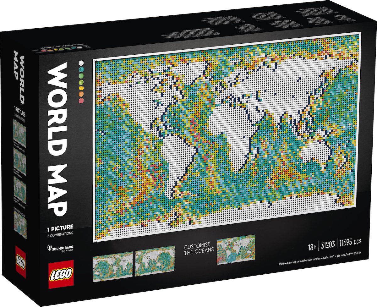 Travel put firmly back on the map with huge new LEGO Art set